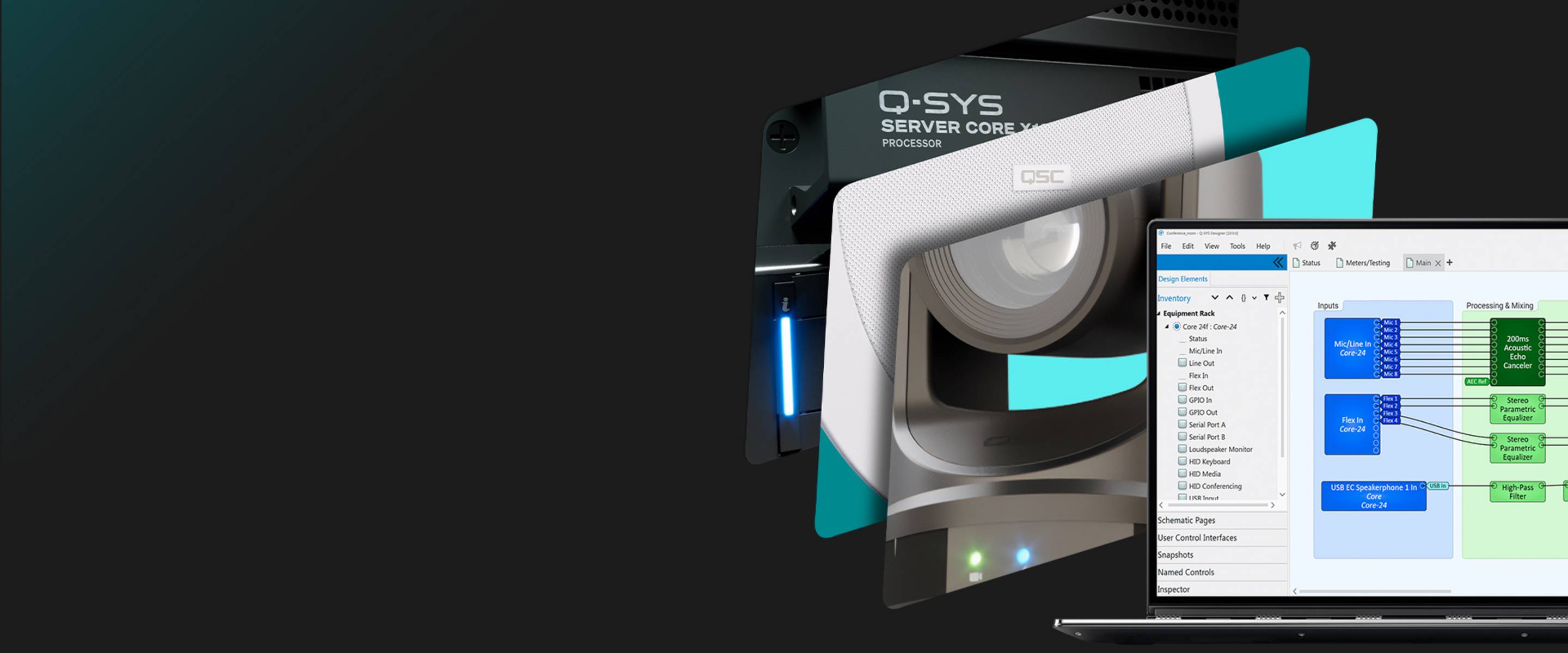 Q-SYS Designer Software|适用于音视频和IT系统的高级DSP设计